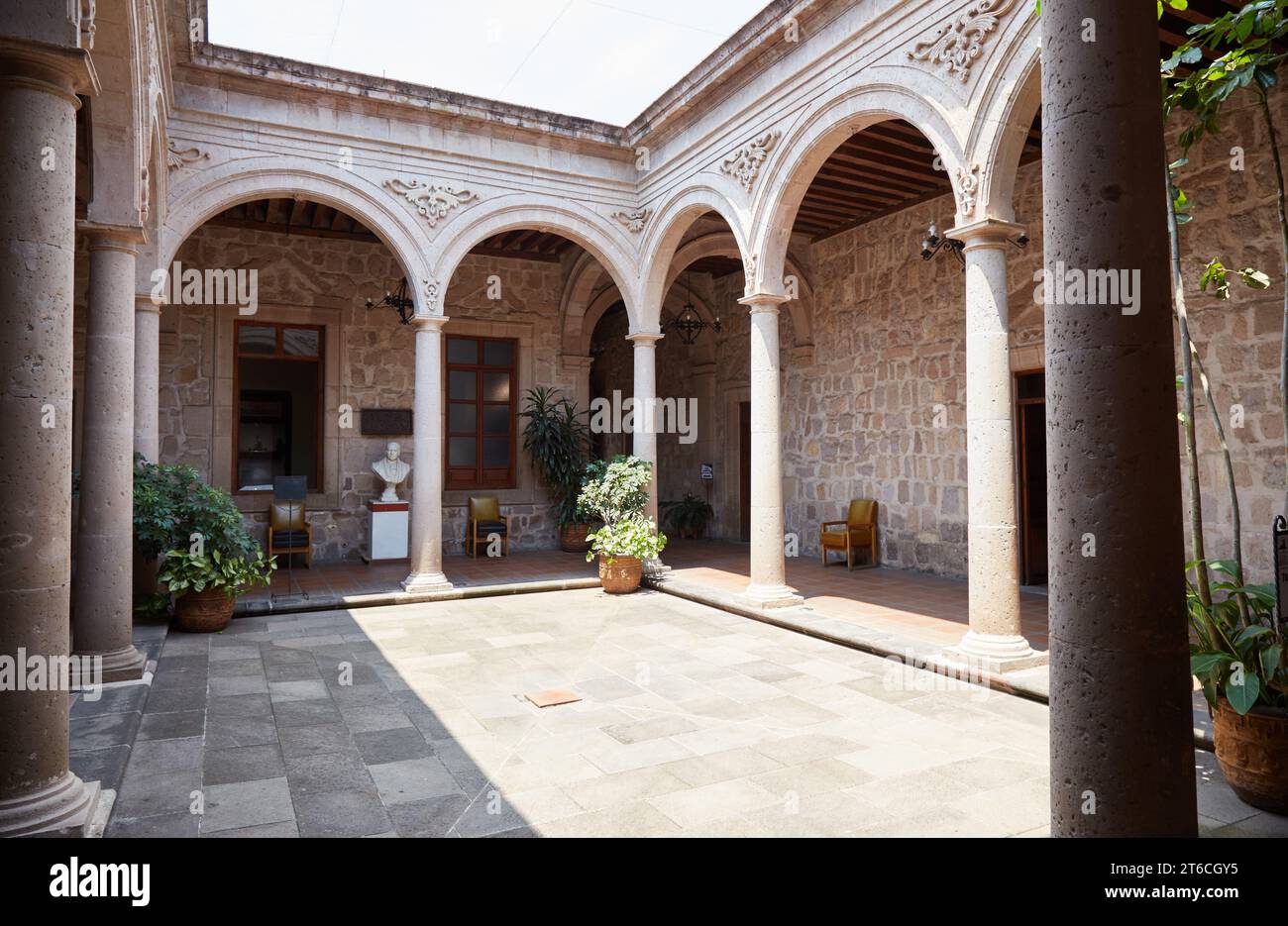 The Michoacan state capital of Morelia, the City of Pink Stone Stock ...