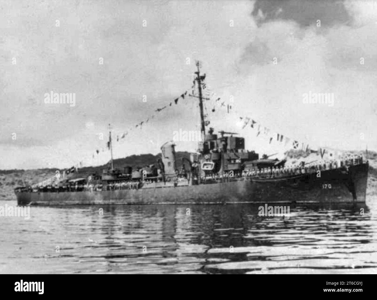 USS Booth (DE-170) at Truk Lagoon on 27 October 1945 Stock Photo - Alamy