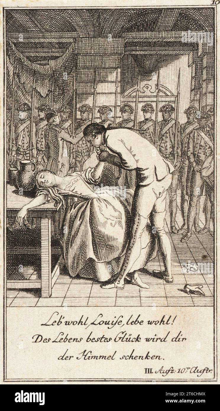 Plate 10 from The Deserter by Sedaine, 1775. Almanac: Berlin ...