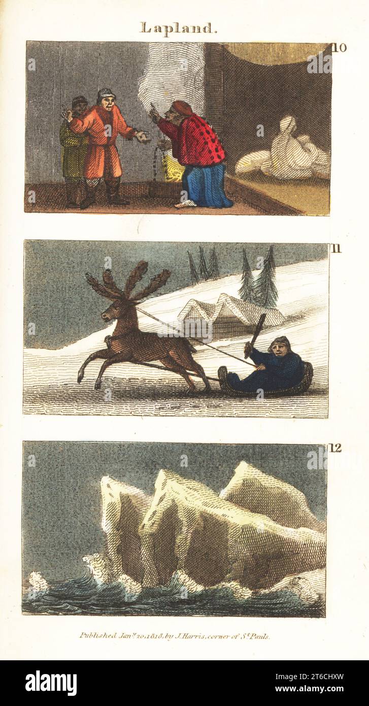 Views in Lapland, early 19th century. Witch selling wind to a sailor 10 ...