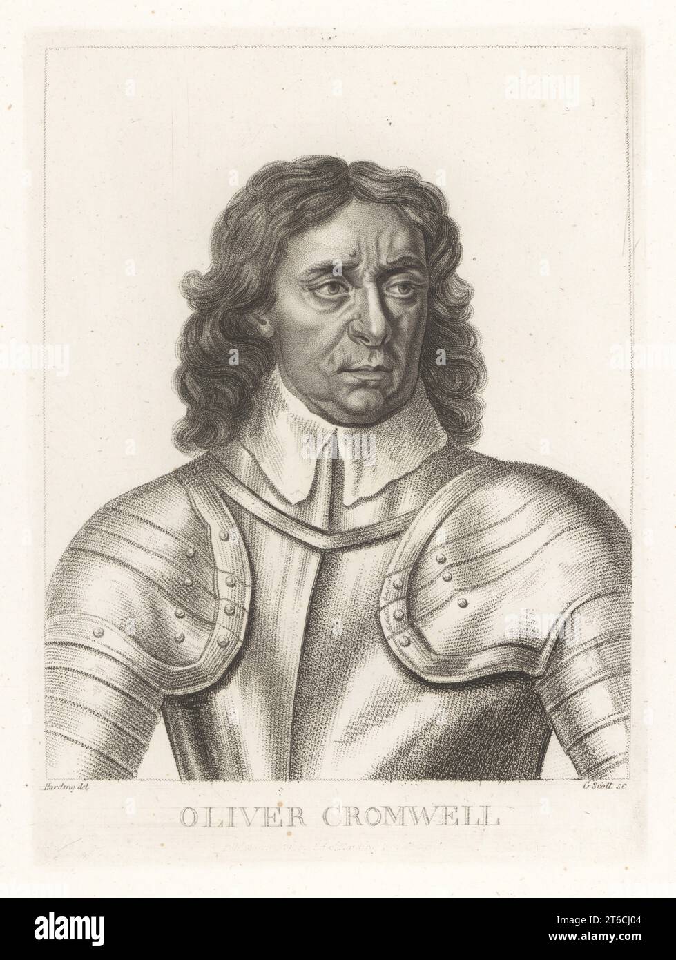 Portrait of Oliver Cromwell, 1599-1658, parliamentary leader in the ...