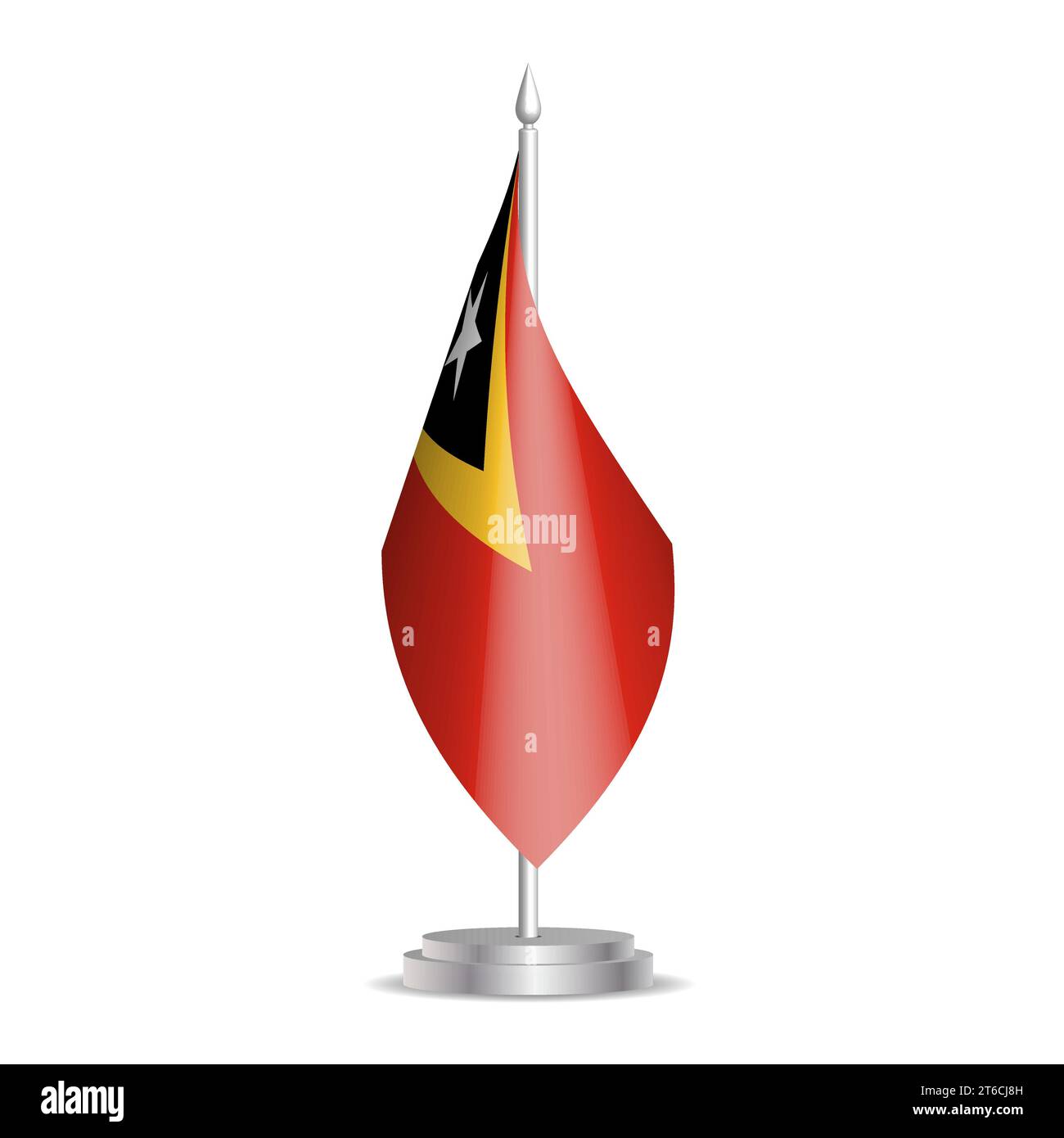 Timor leste flagpole vector hi-res stock photography and images - Alamy