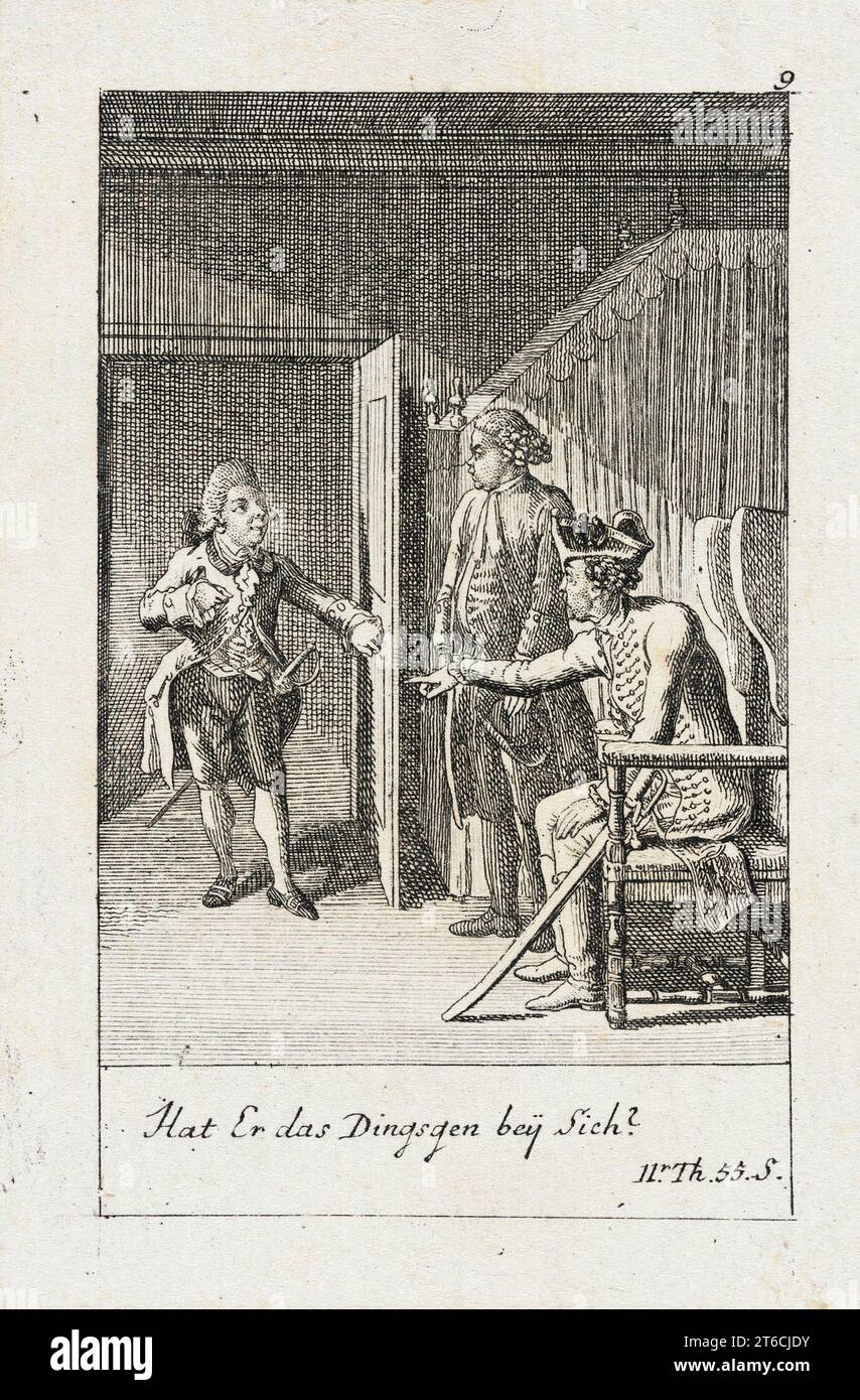 Plate 9 for J.G. Muller's 'Siegfried von Lindenberg', 1783 Stock Photo ...