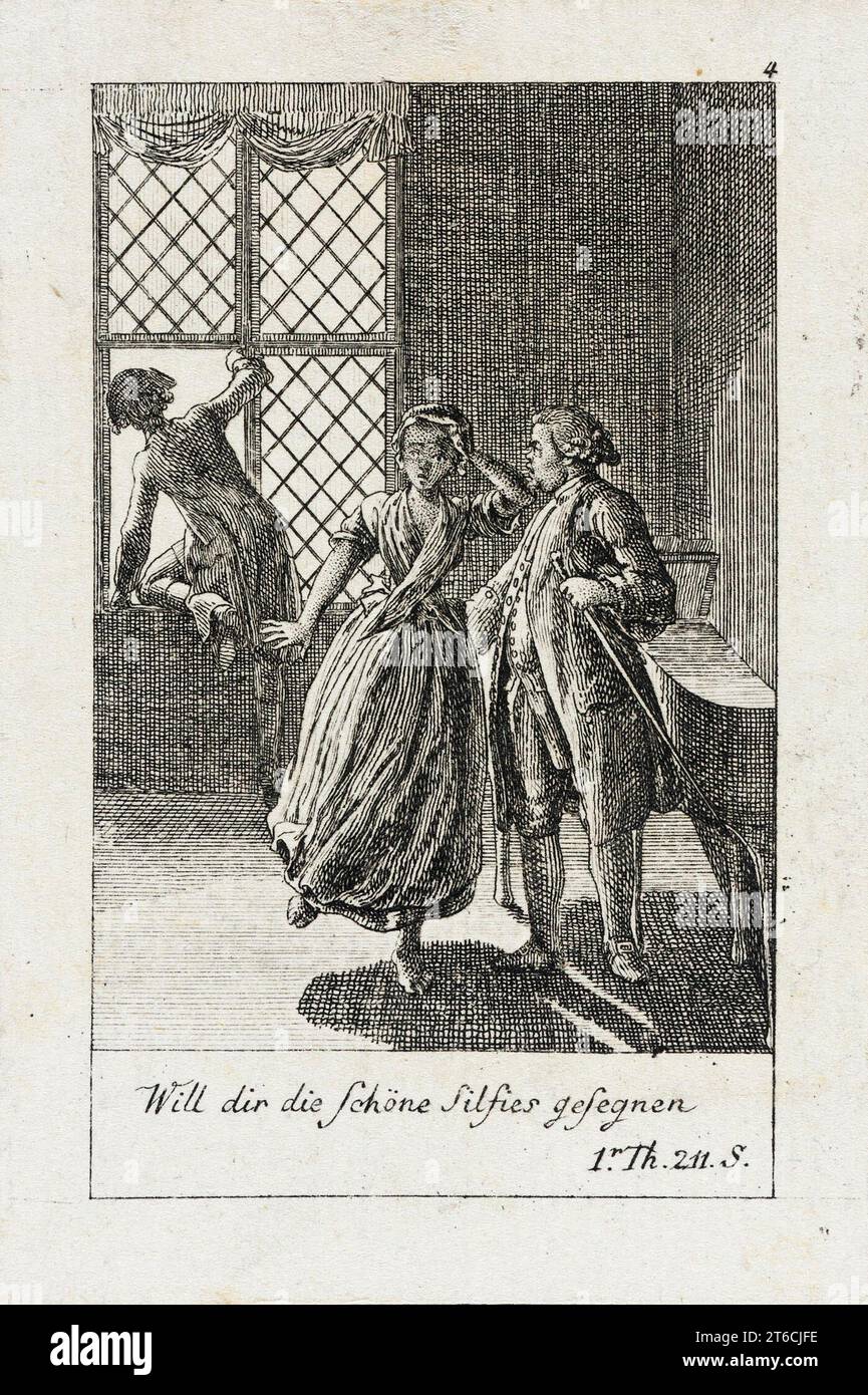 Plate 4 for J.G. Muller's 'Siegfried von Lindenberg', 1783 Stock Photo ...