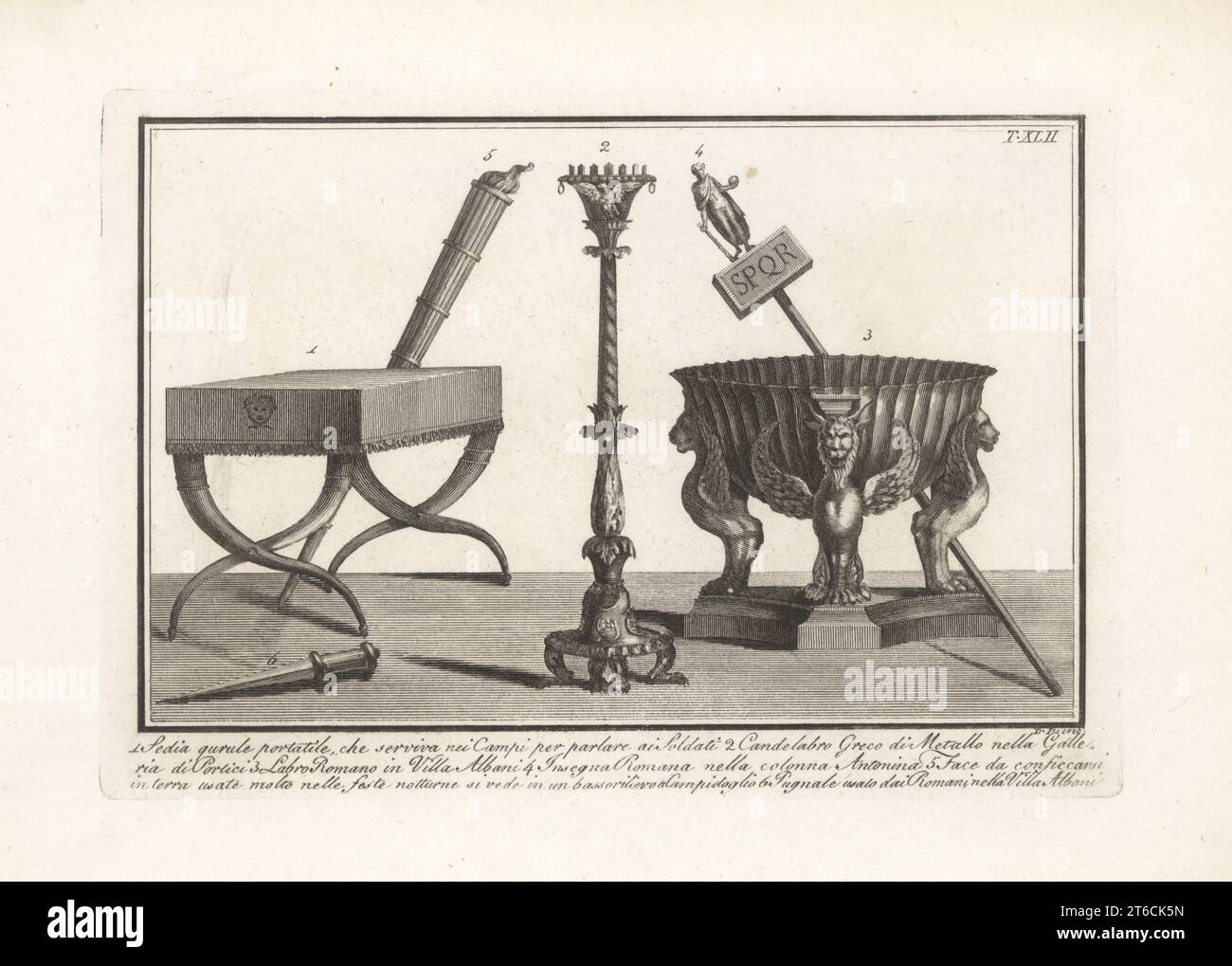 Portable military field stool or qurule 1, Greek metal candelabra from ...