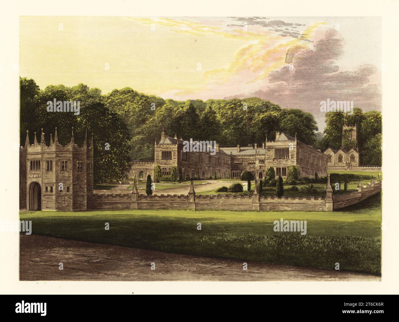 Lanhydrock House, Cornwall, England. Old manor house renovated in ...