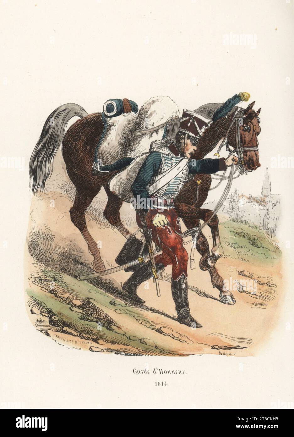 Uniform of the French Guards of Honour, 1813-1814. Light cavalry ...