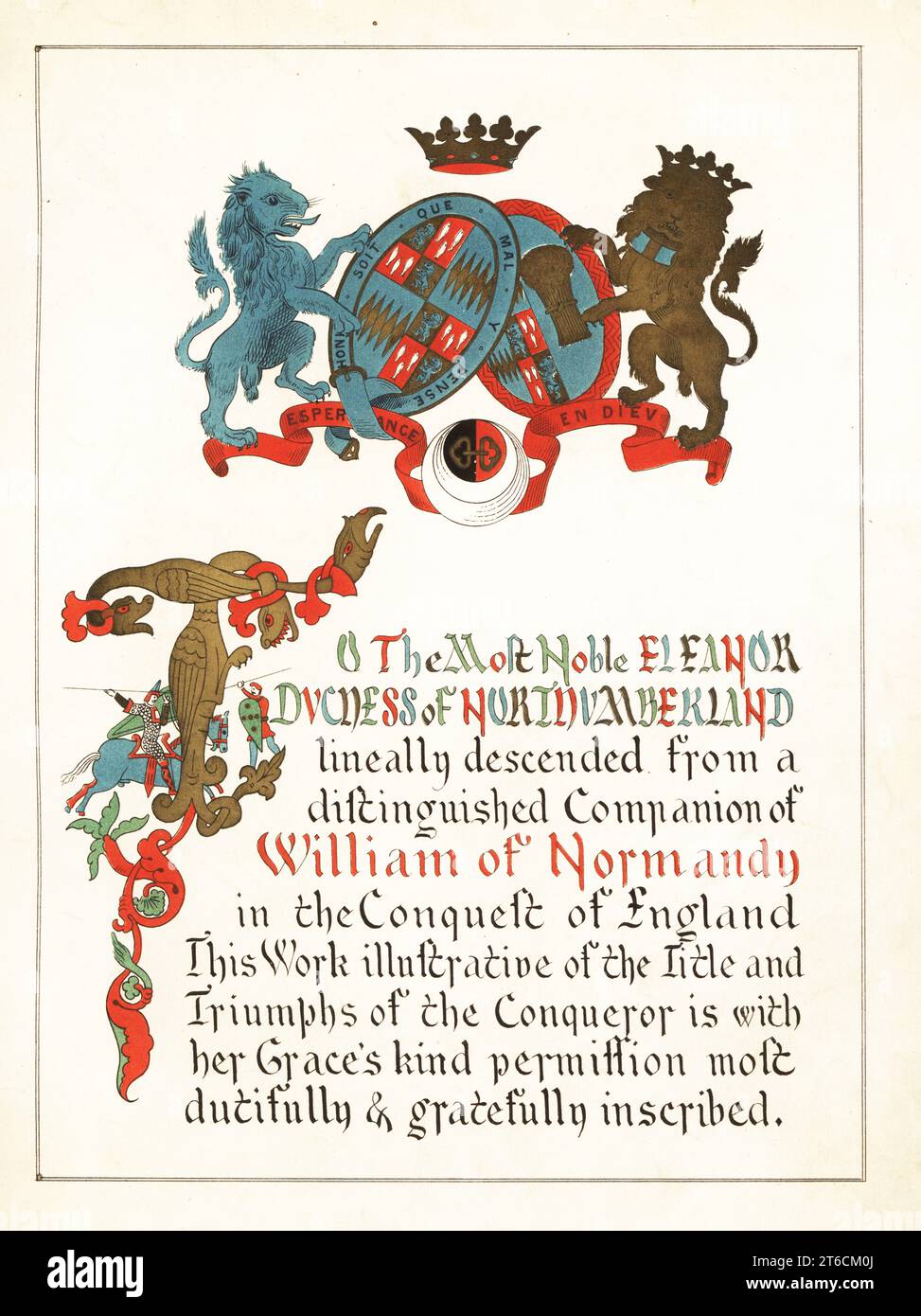 Heraldry inscription hi-res stock photography and images - Alamy