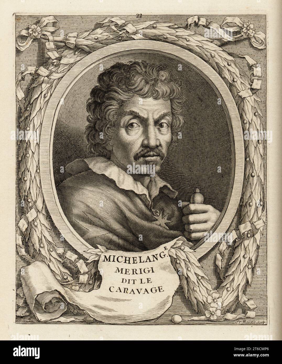 Portrait of Michelangelo Merisi da Caravaggio, Italian painter, 1571 ...