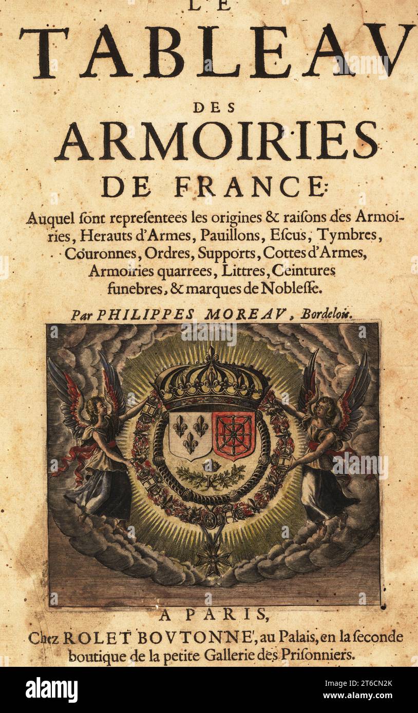 Le tableau des armoiries de la france hi-res stock photography and ...