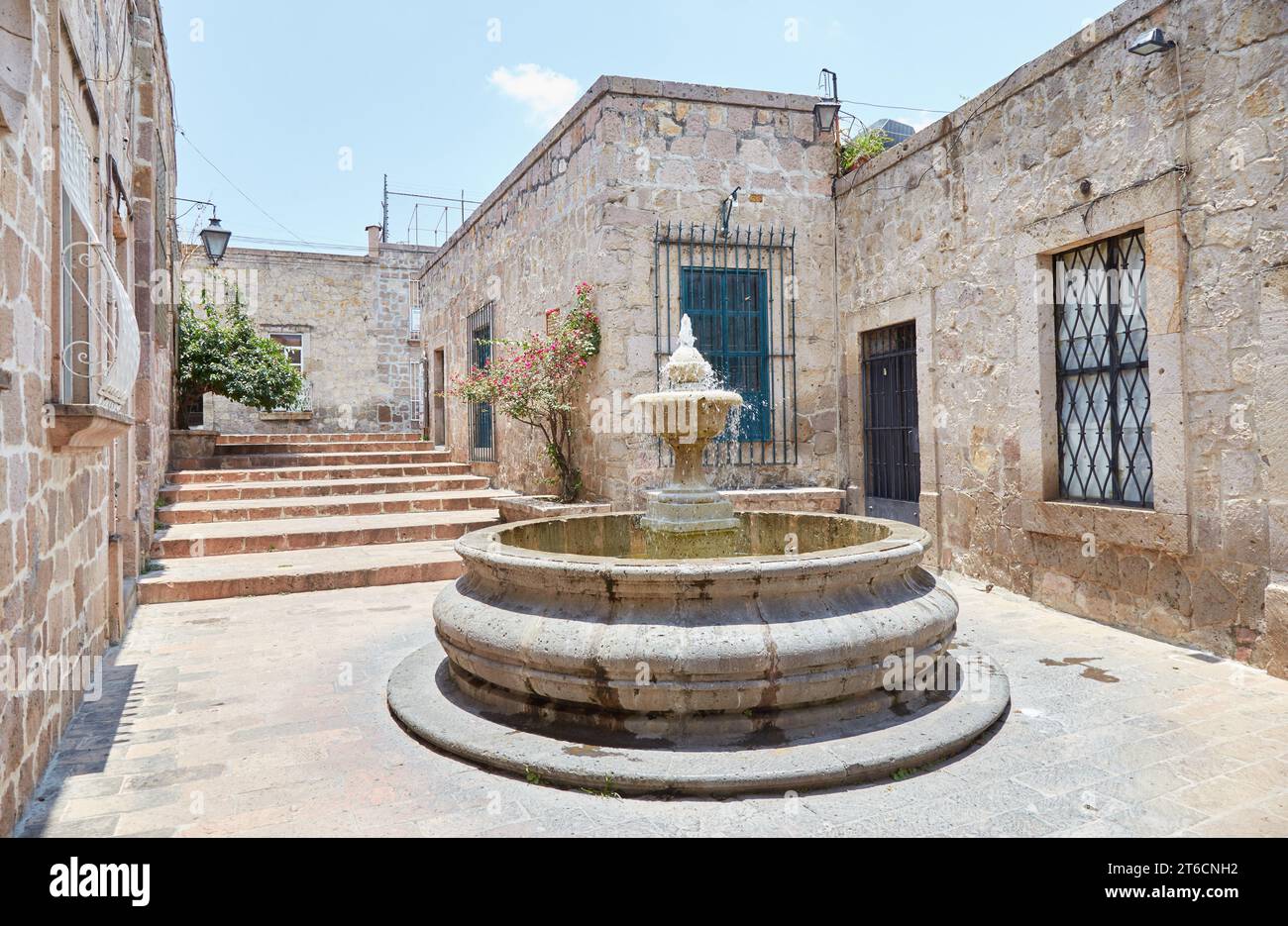 The Michoacan state capital of Morelia, the City of Pink Stone Stock ...