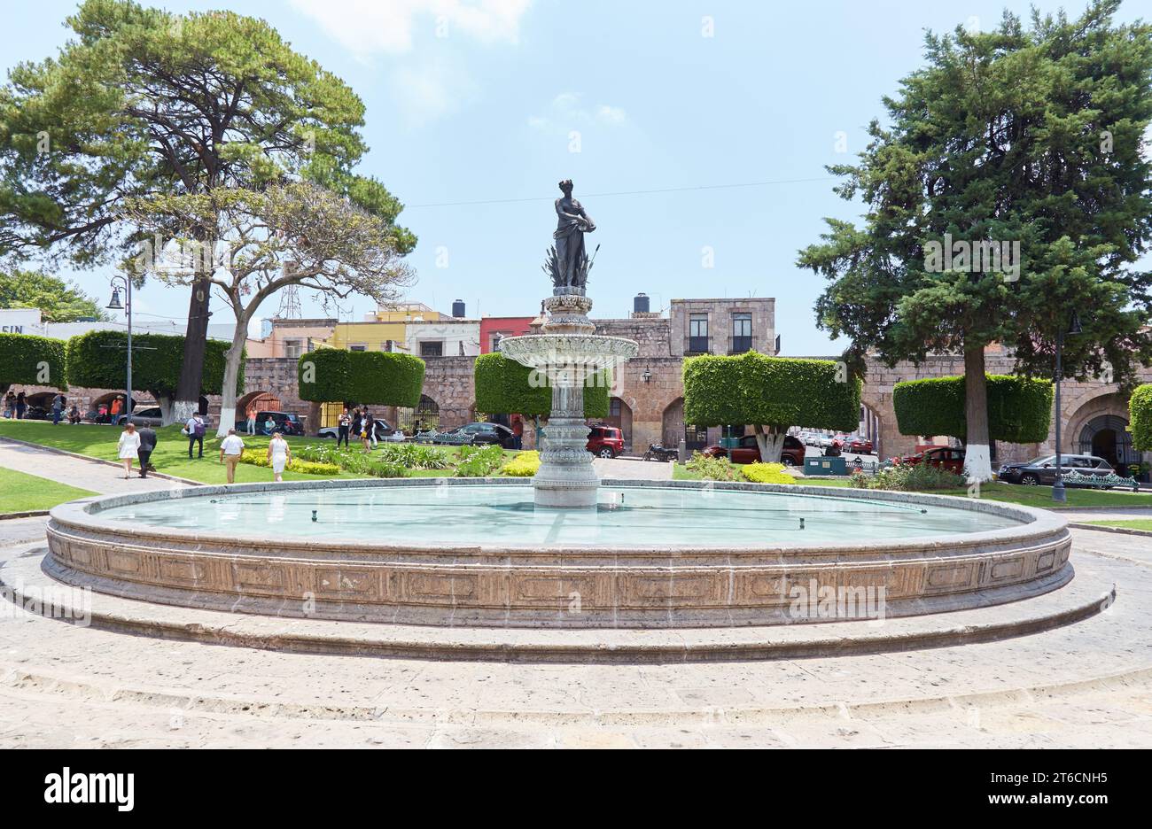 The Michoacan state capital of Morelia, the City of Pink Stone Stock ...