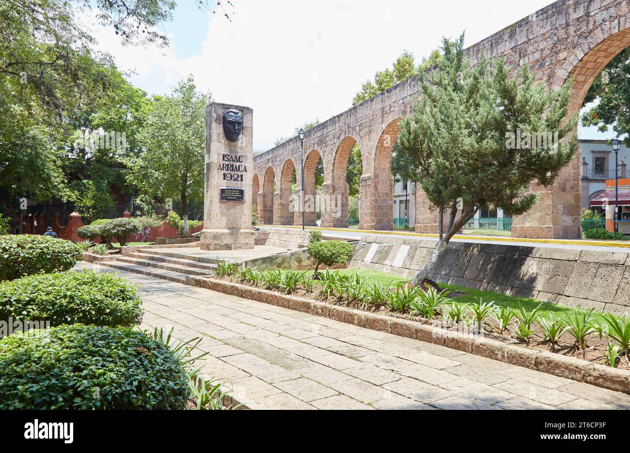 The ancient aqueducts of Morelia, the state capital of Michoacan Stock ...
