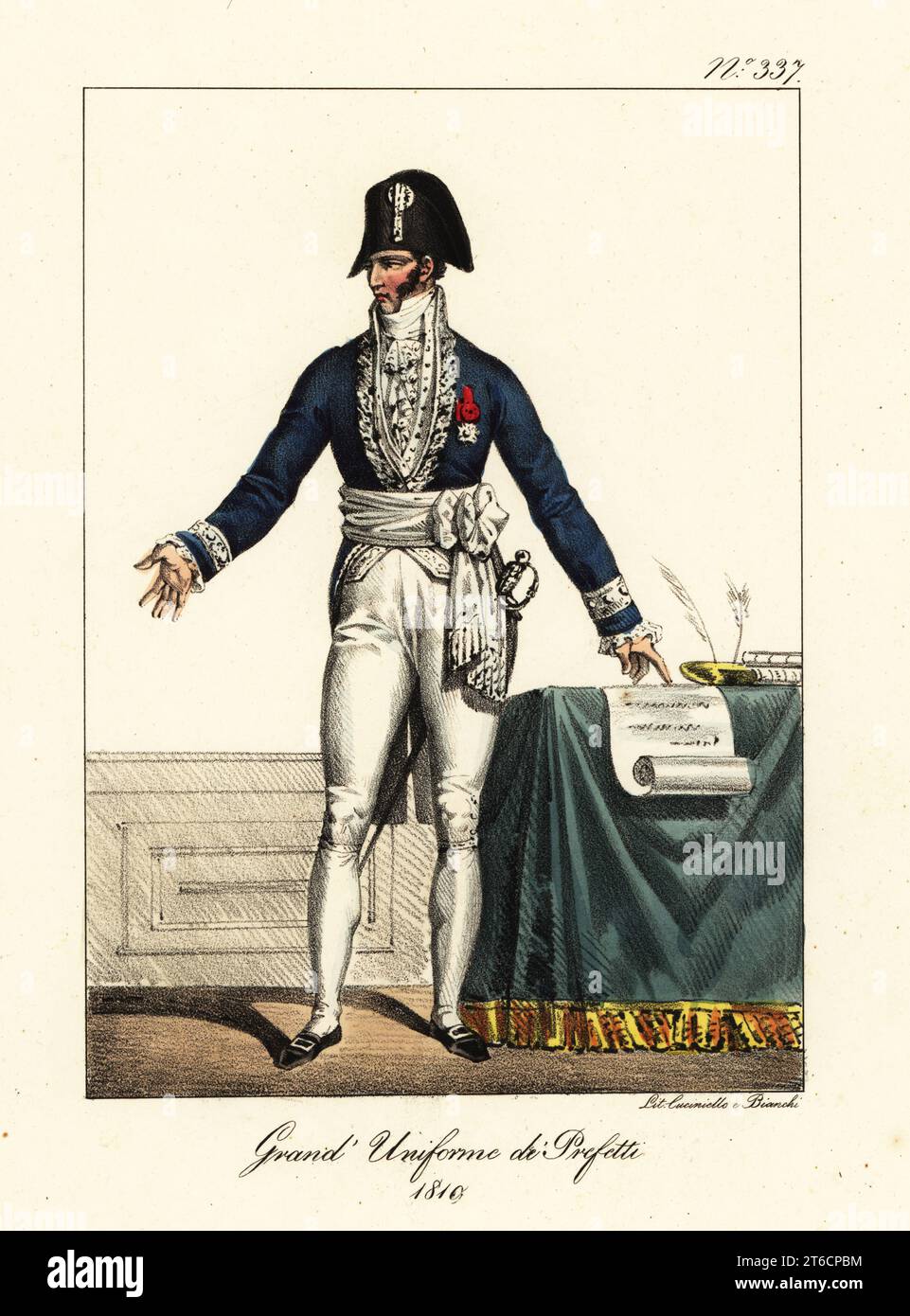 Ceremonial uniform of a Prefect of a Department during the First Empire ...