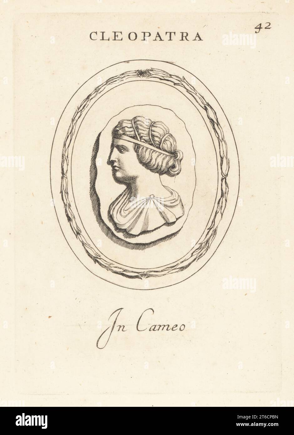 Bust profile of Cleopatra in cameo. Cleopatra VII Philopator, Queen of ...