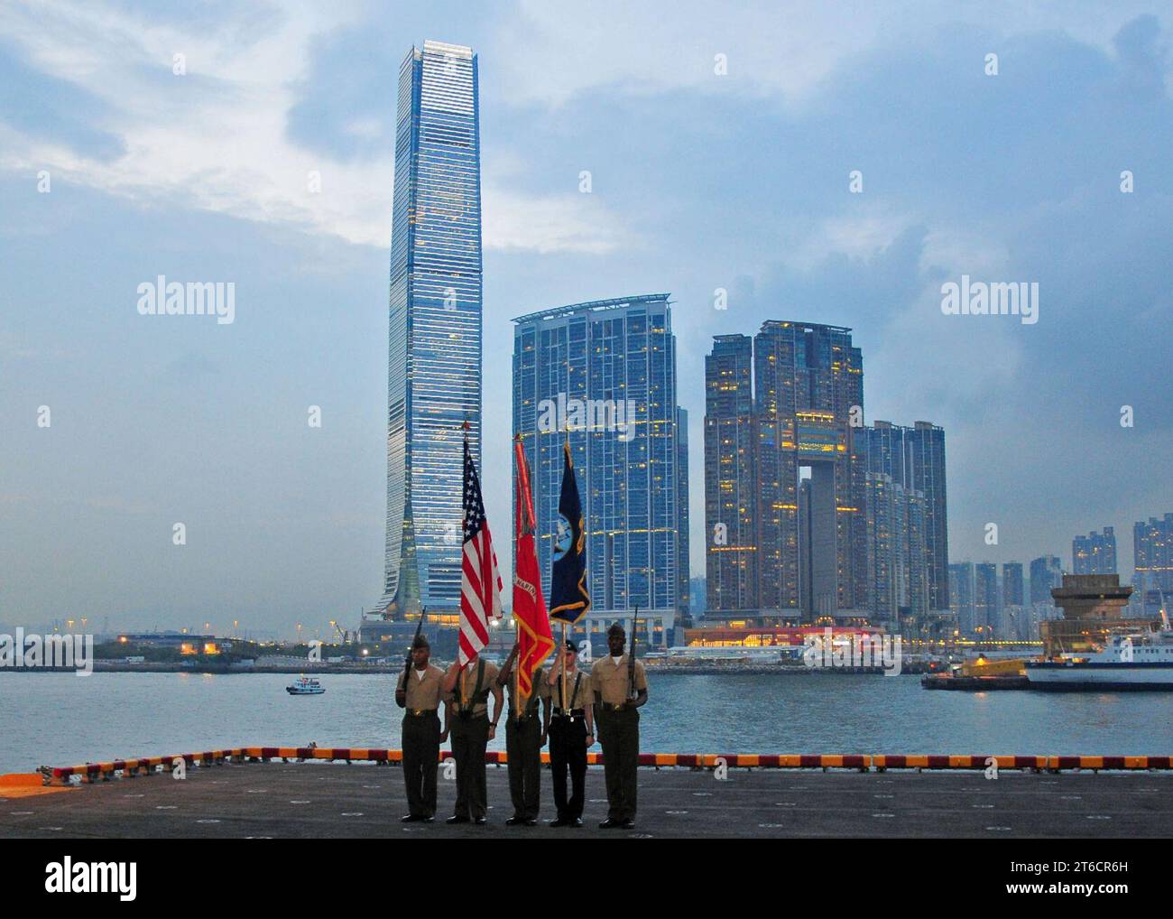 USS Boxer in Hong Kong Stock Photo - Alamy
