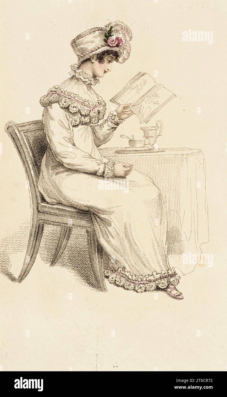 Fashion Plate (Morning Dress), 1815 Stock Photo - Alamy