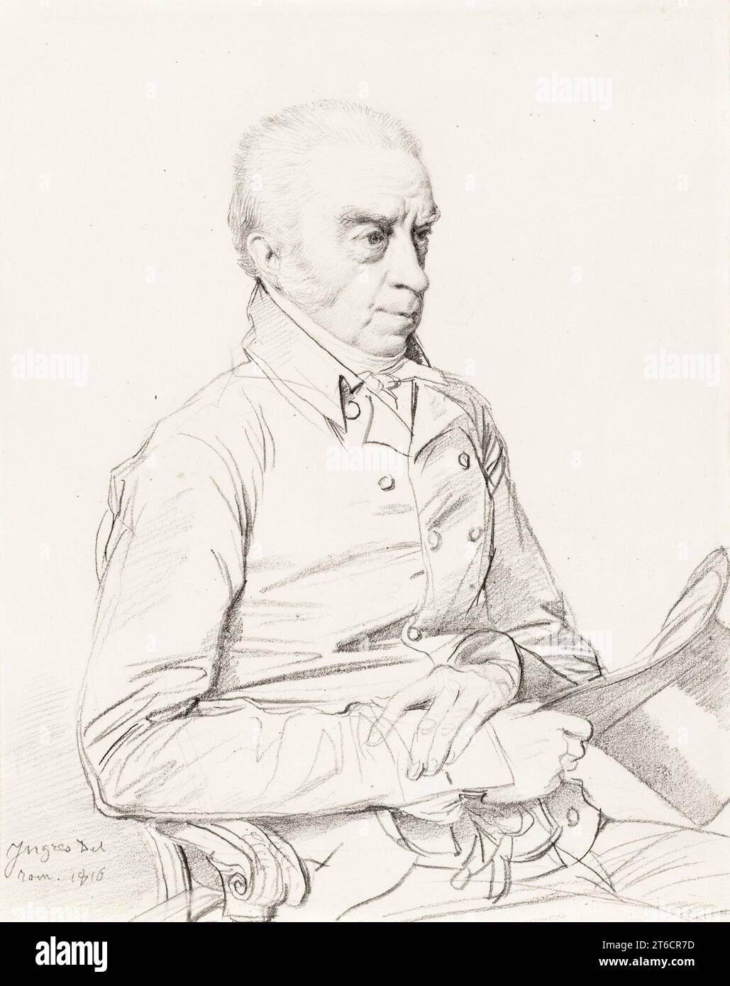 Portrait of Thomas Church, 1816 Stock Photo - Alamy