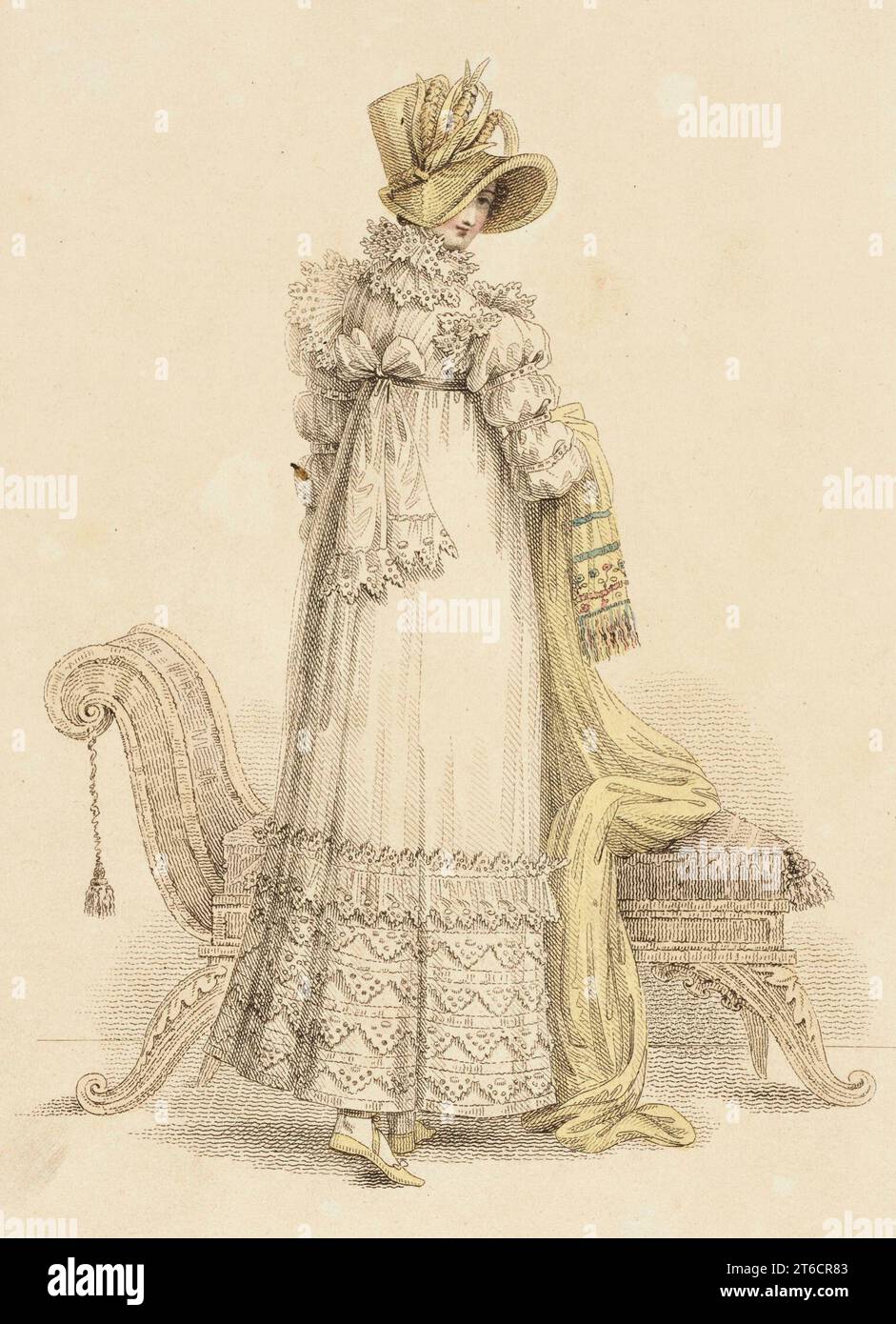 Fashion plate paris dress hi-res stock photography and images - Alamy