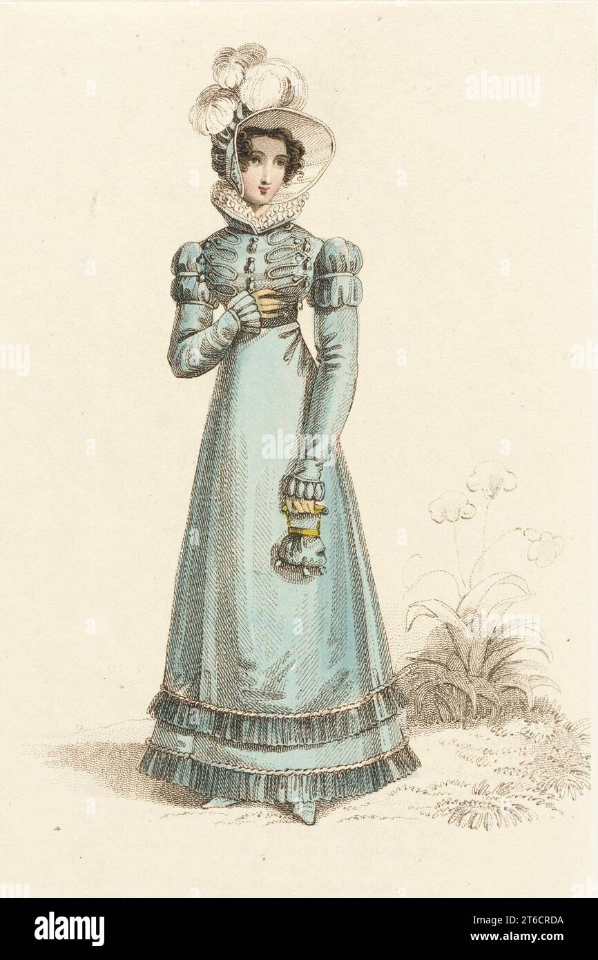 Fashion Plate (Carriage Dress), 1821 Stock Photo - Alamy