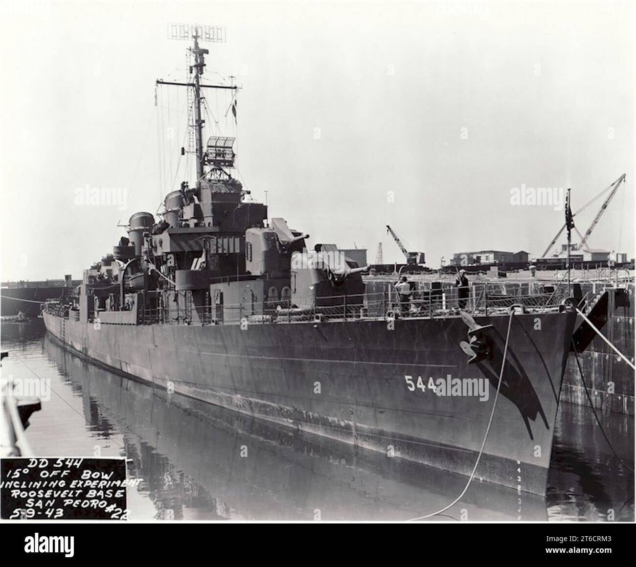 USS Boyd (DD-544) at San Pedro, California (USA), on 9 May 1943 Stock ...