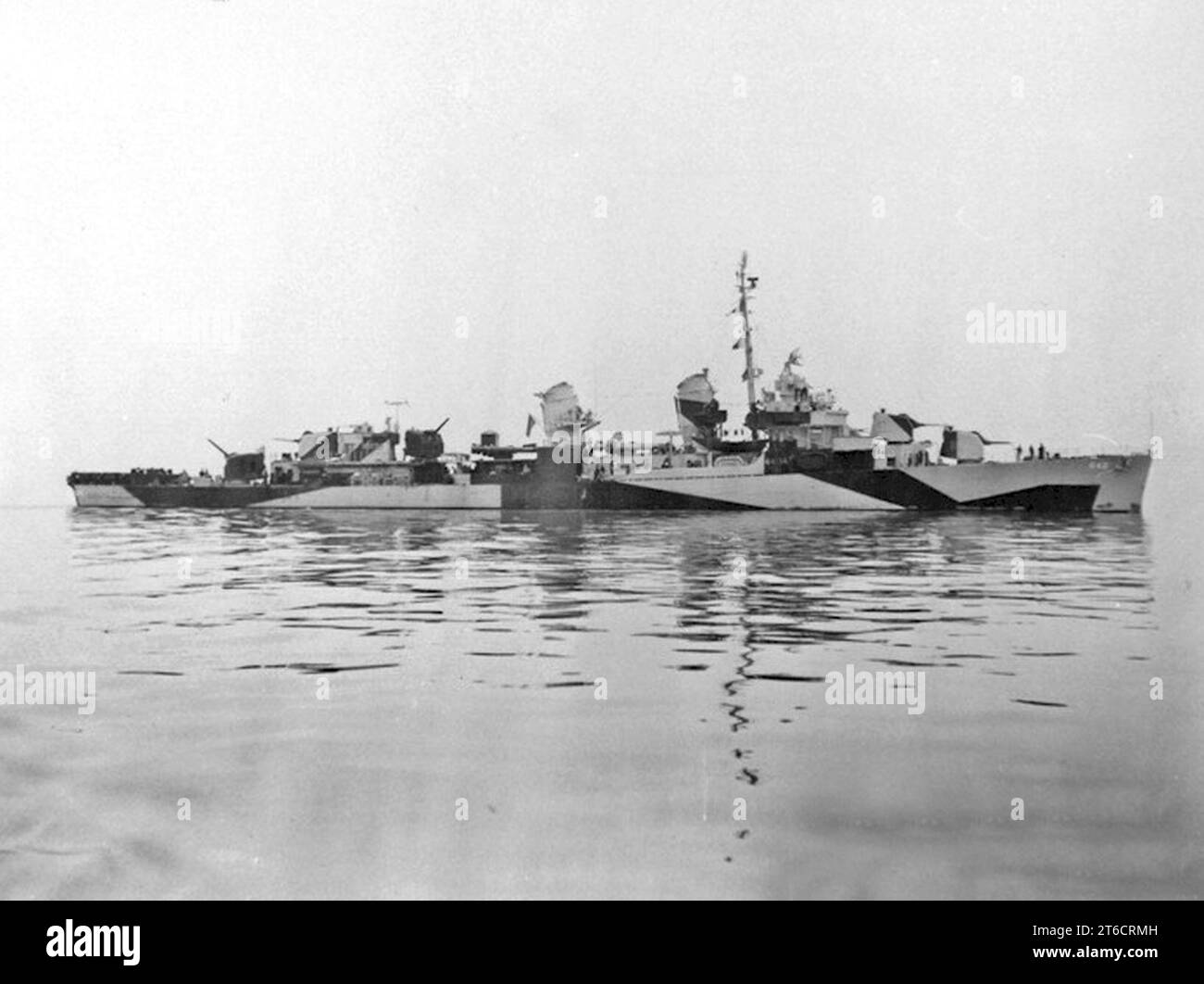USS Bradford (DD-545) off the Mare Island Naval Shipyard, California ...