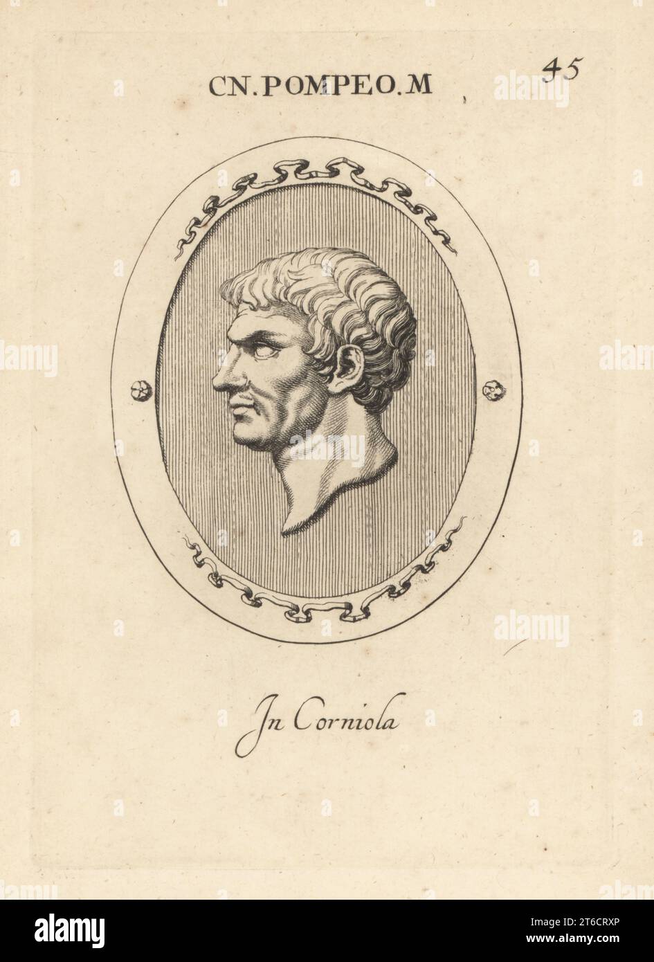 Bust of Gnaeus Pompeius Magnus or Pompey the Great, a leading Roman ...