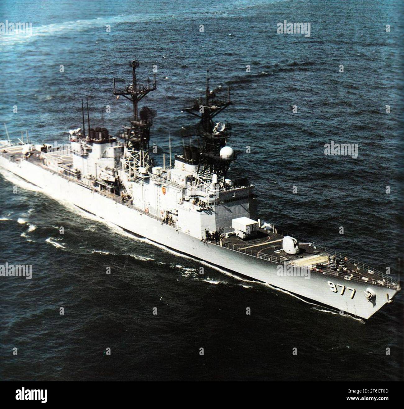 USS Briscoe (DD-977) underway, circa in 1987 Stock Photo - Alamy