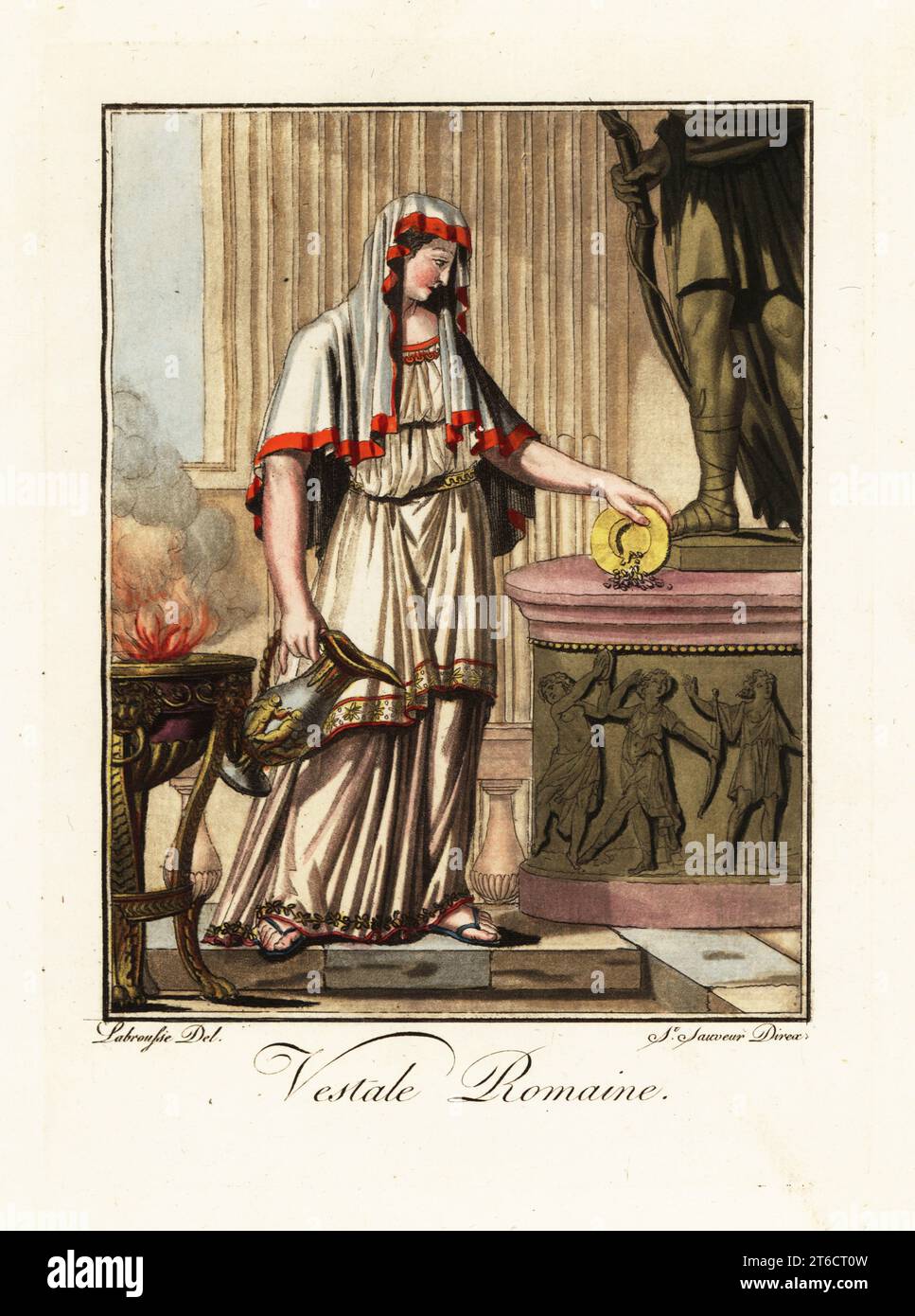 Vestal Virgin, priestess of Vesta, goddess of the hearh, ancient Rome ...