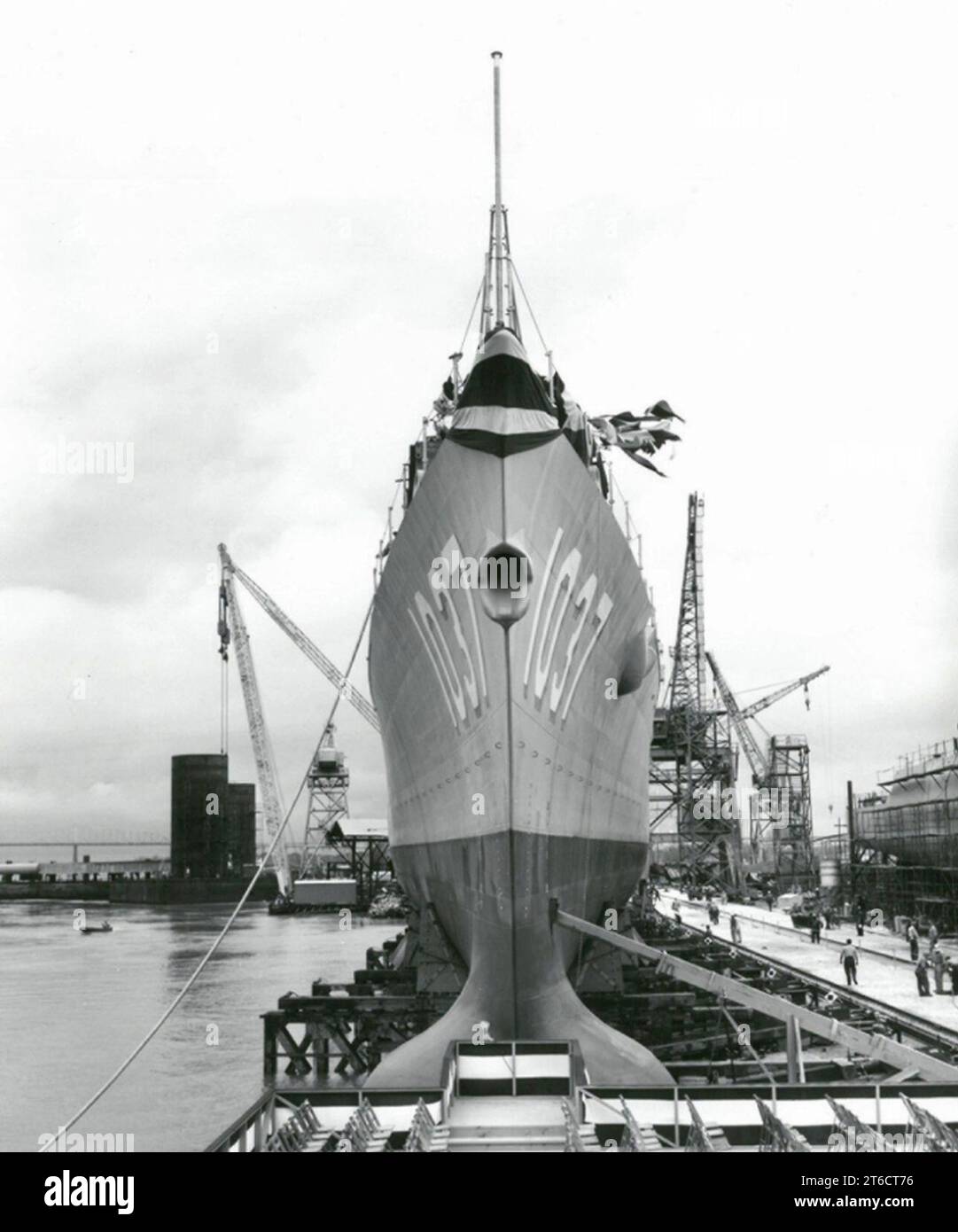 USS Bronstein (FF-1037) at Avondale Shipyard on 31 March 1962 Stock ...