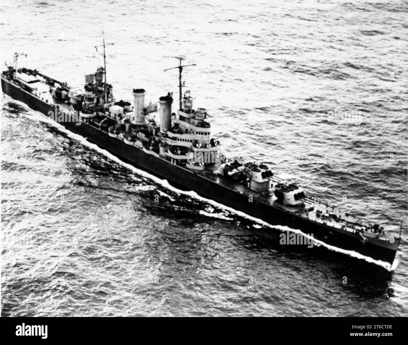 USS Brooklyn (CL-40) underway on 11 June 1943 Stock Photo - Alamy