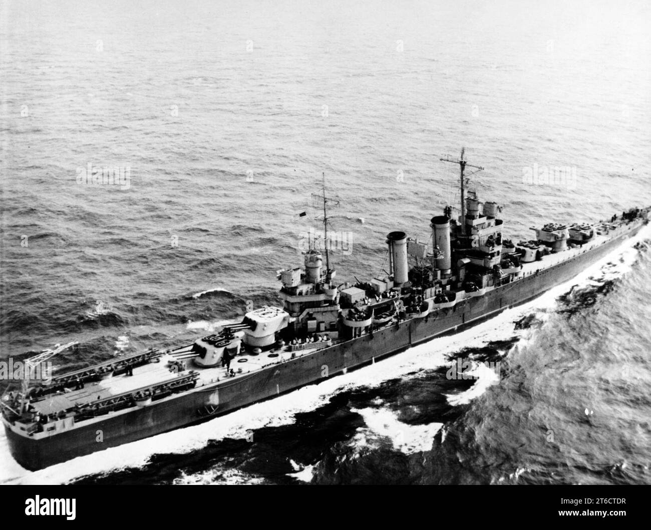 USS Brooklyn (CL-40) underway on 15 May 1943 Stock Photo - Alamy