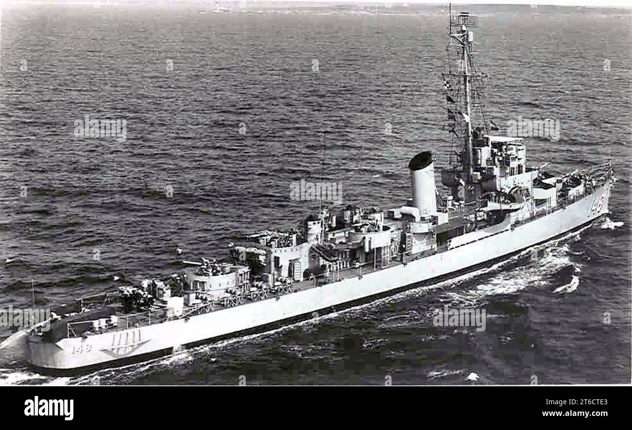 USS Brough (DE-148) underway, circa in the early 1950s Stock Photo - Alamy