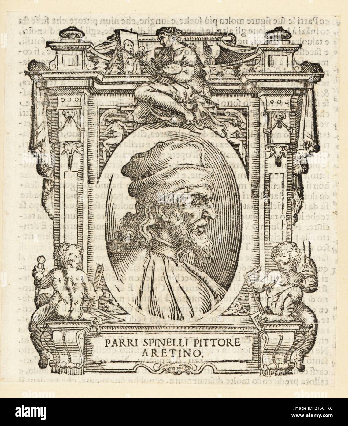 Portrait of Parri Spinelli, Italian painter of the early renaissance ...