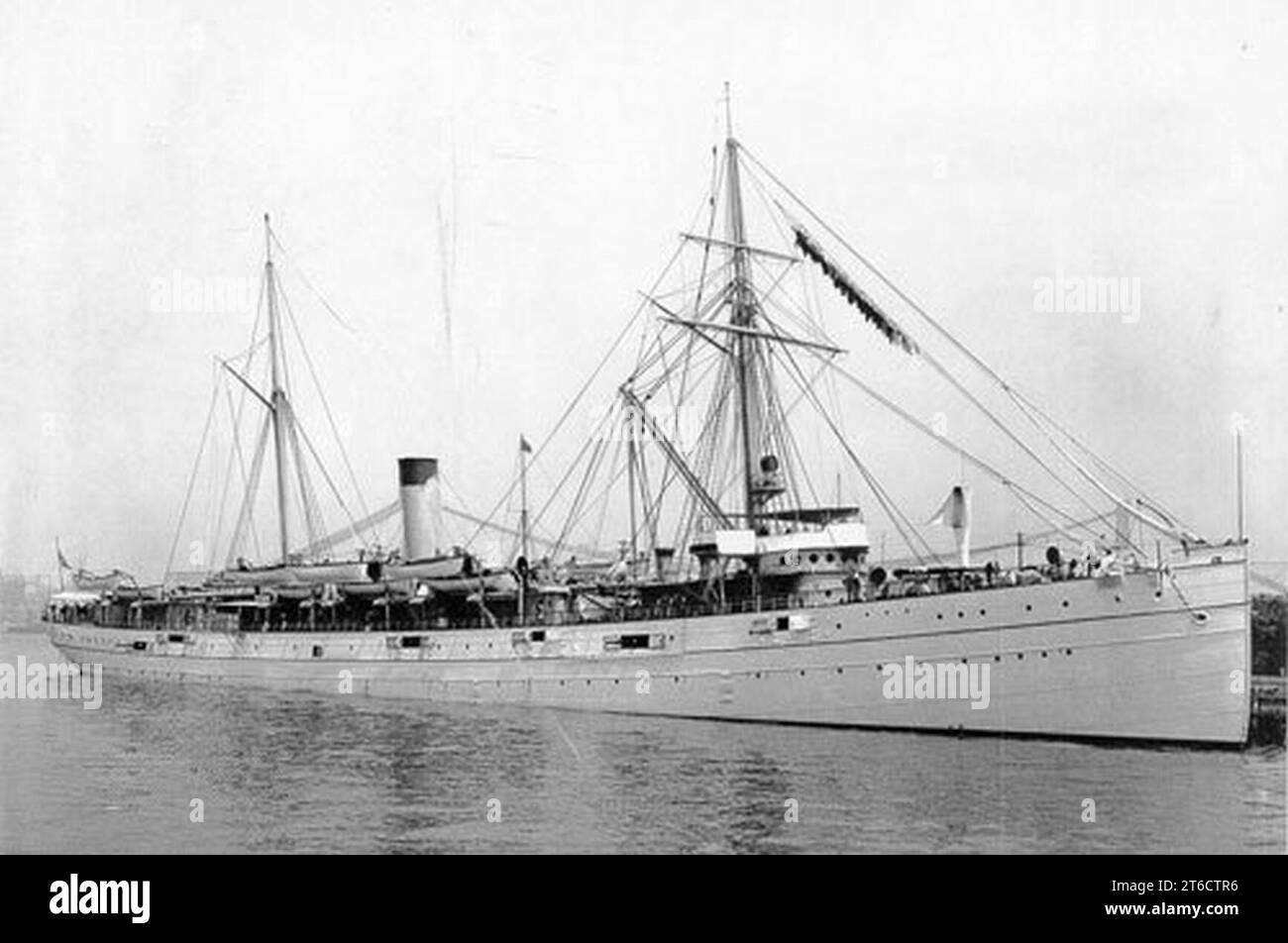 USS Buffalo as a training ship, in 1902 Stock Photo - Alamy