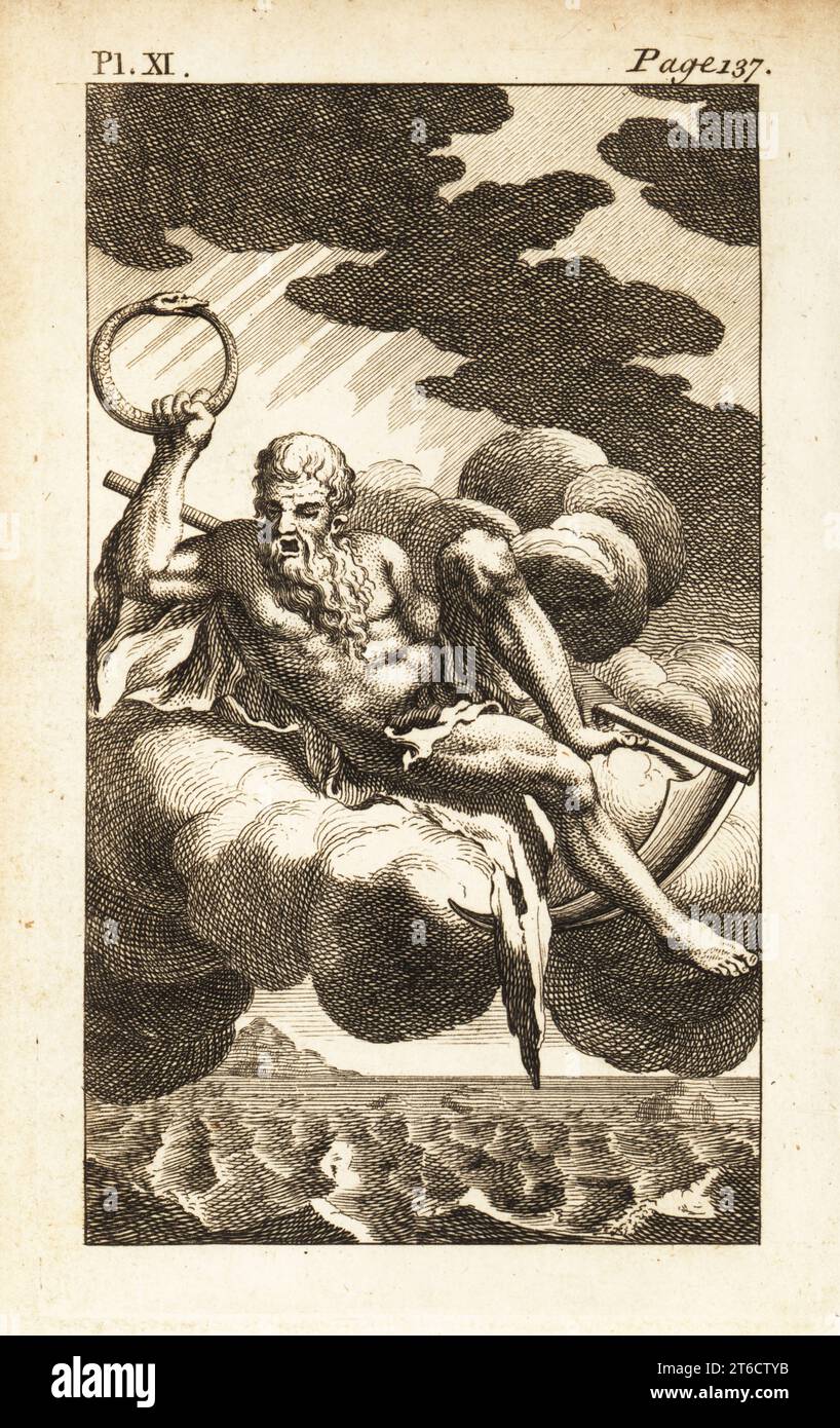 Saturn, Roman god of generation, dissolution, plenty, wealth. An aged ...