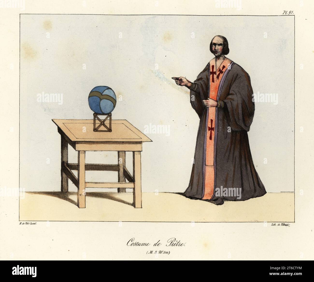 Medieval priest manuscript hi-res stock photography and images - Alamy