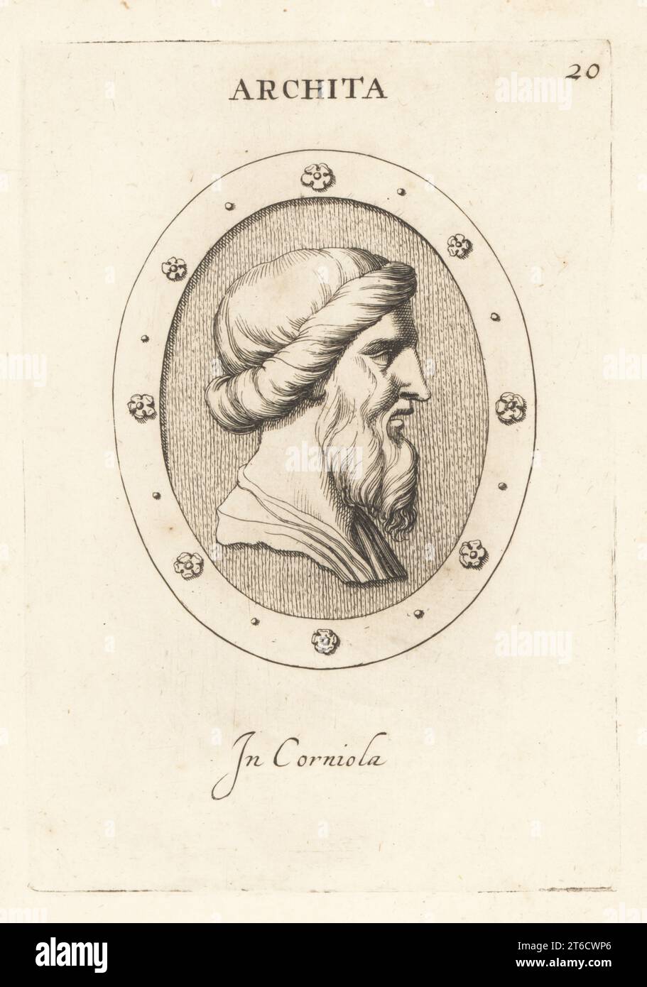 Bust of Archytas, Ancient Greek philosopher, mathematician, music theorist, astronomer ...