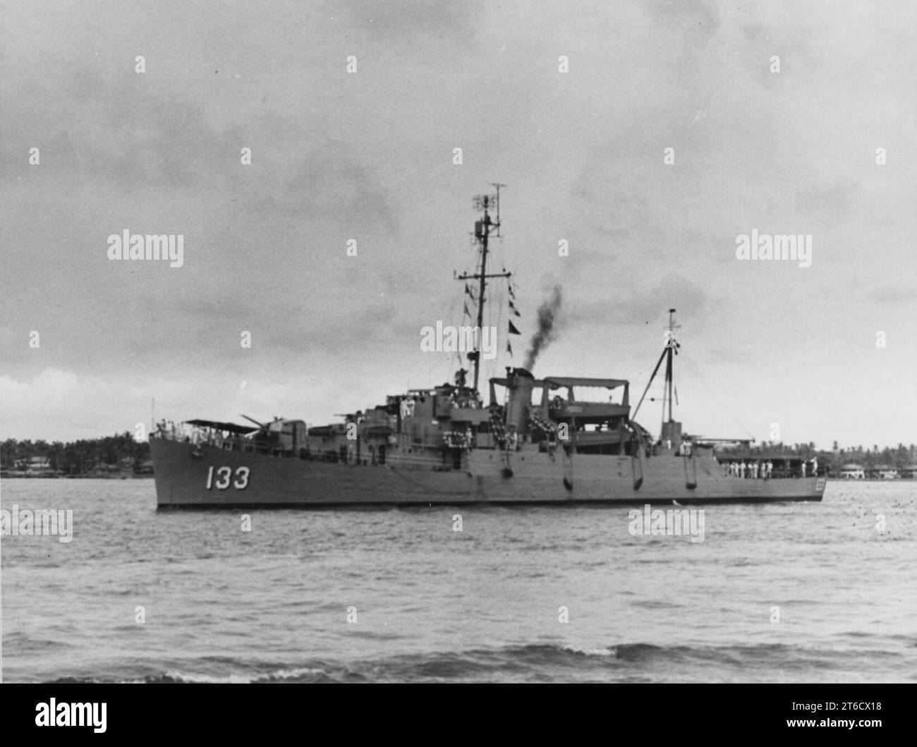 USS Burdo (APD-133) underway, circa in the late 1940s Stock Photo - Alamy