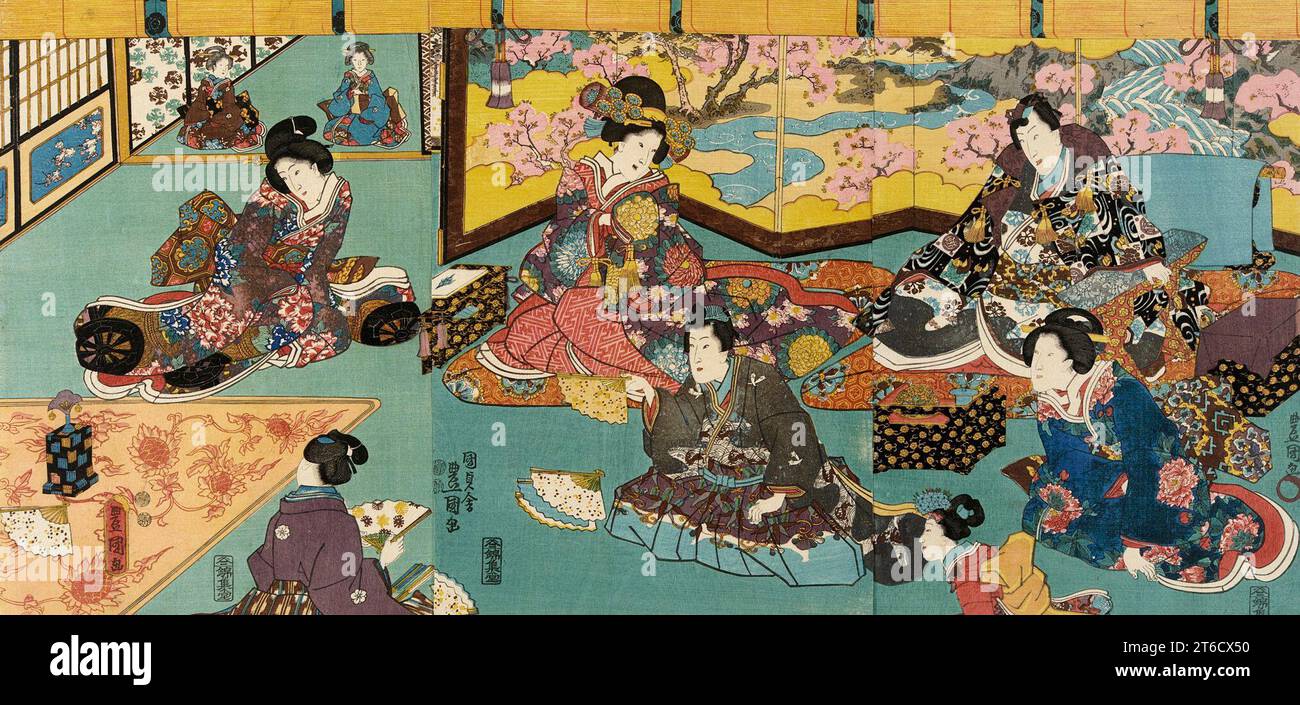 Fashionable Man Entertained in a House of Pleasure, circa 1847-1852 ...