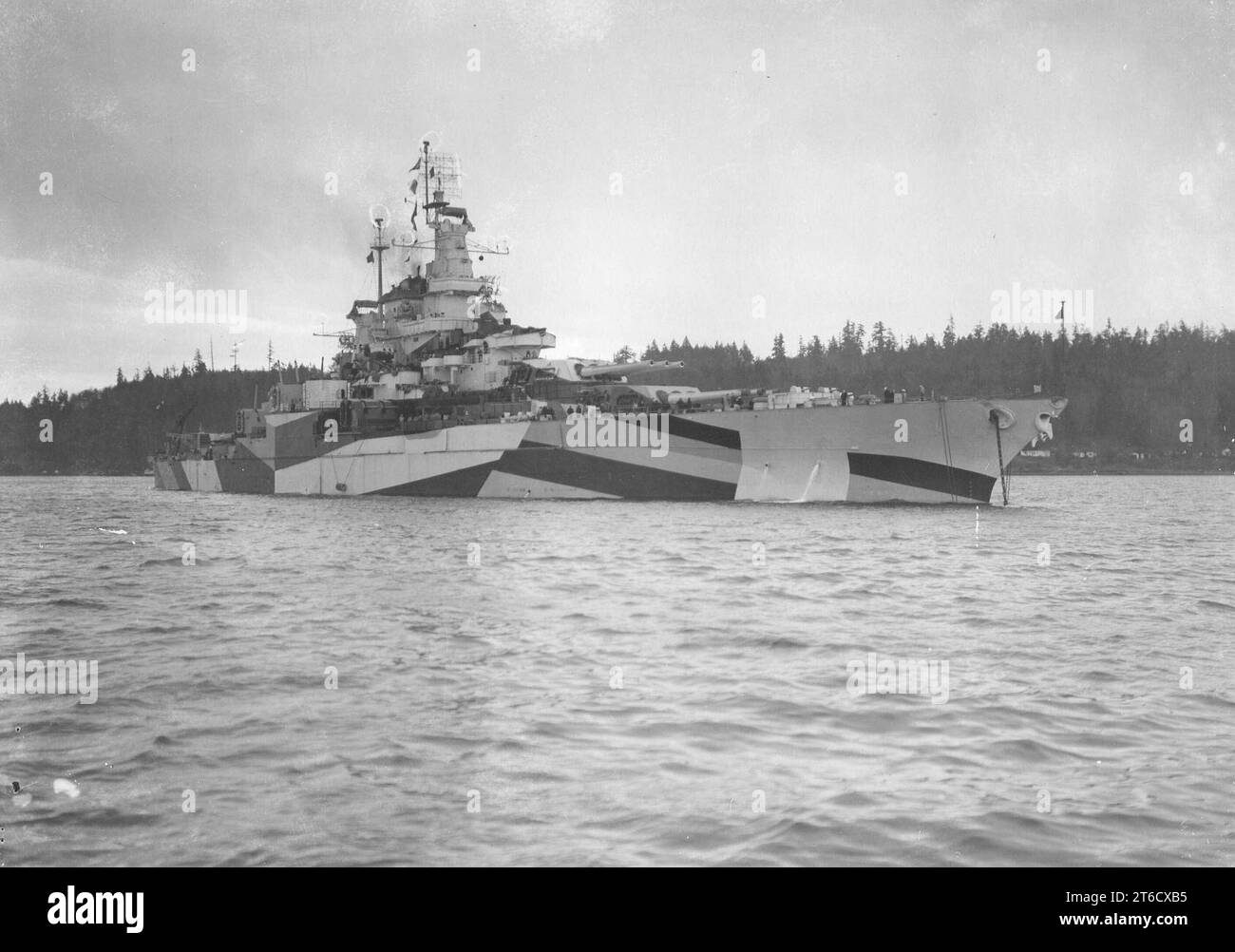 USS California (BB-44), January 1944 Stock Photo - Alamy