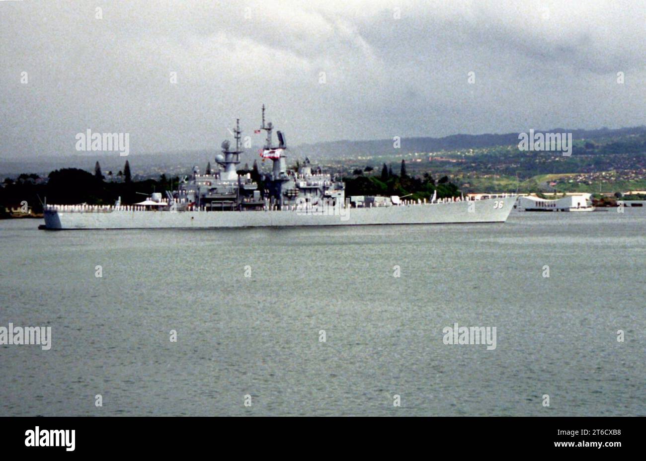USS California (CGN-36) at Pearl Harbor 1990 Stock Photo - Alamy