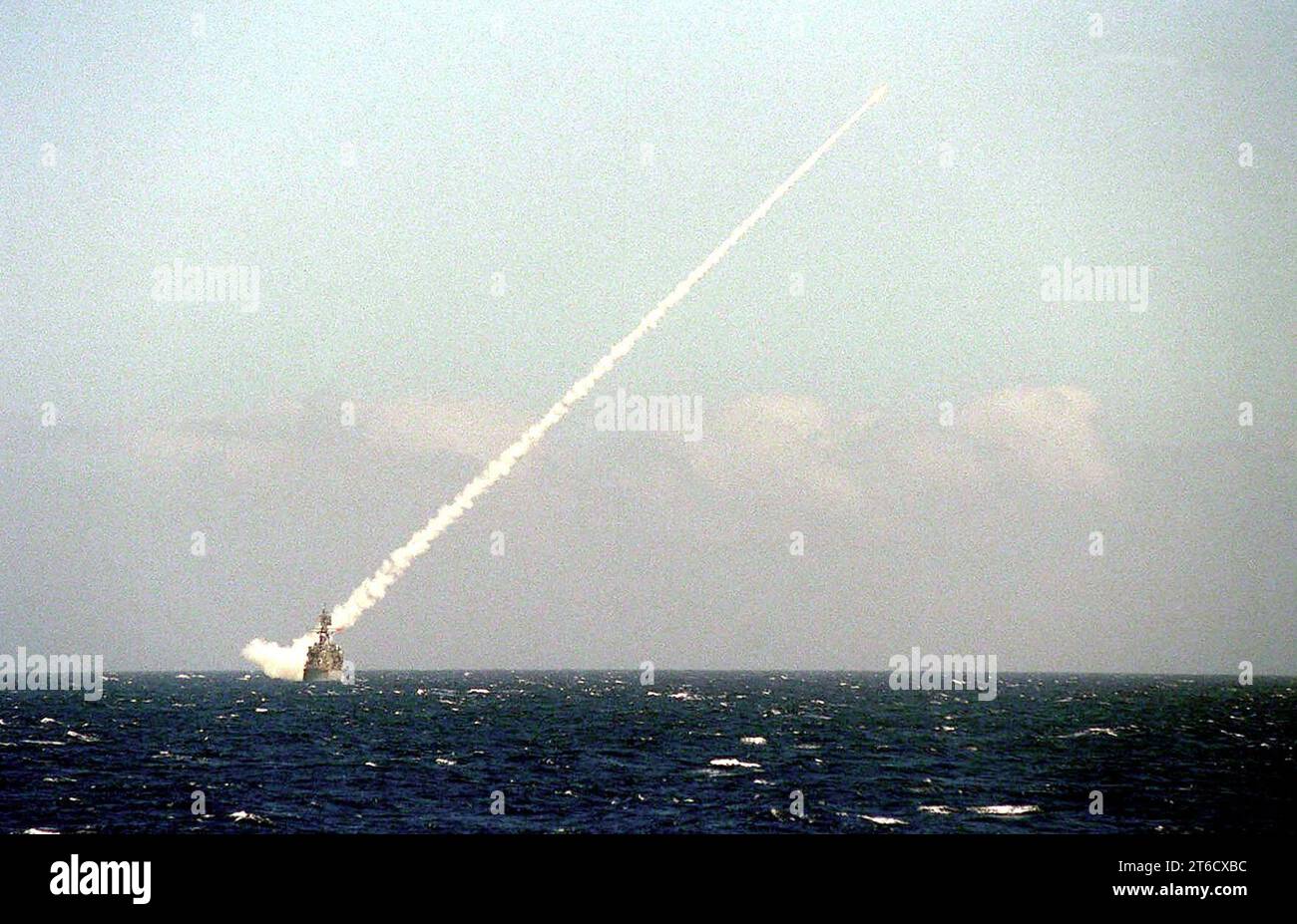 USS California (CGN-36) launches a RIM-66 Standard MR missile on 21 ...