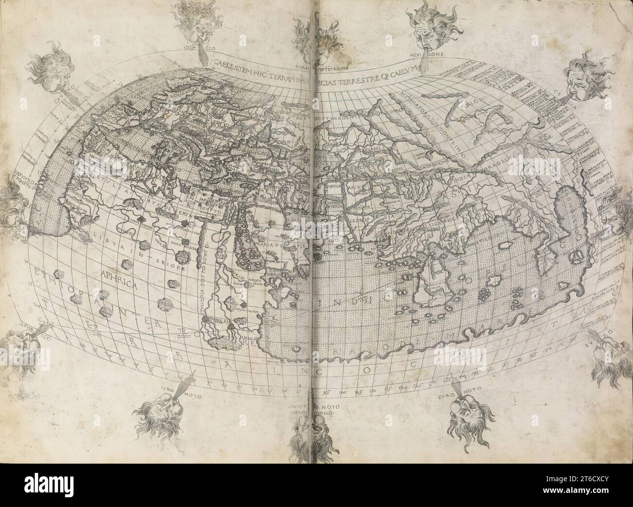 World map, before 1482. Europe, North Africa, the Middle East, Russia ...