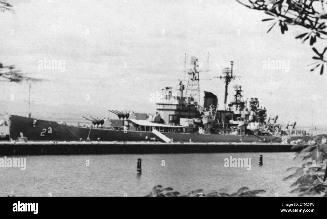 USS Canberra (CAG-2) in port, in 1959 Stock Photo - Alamy