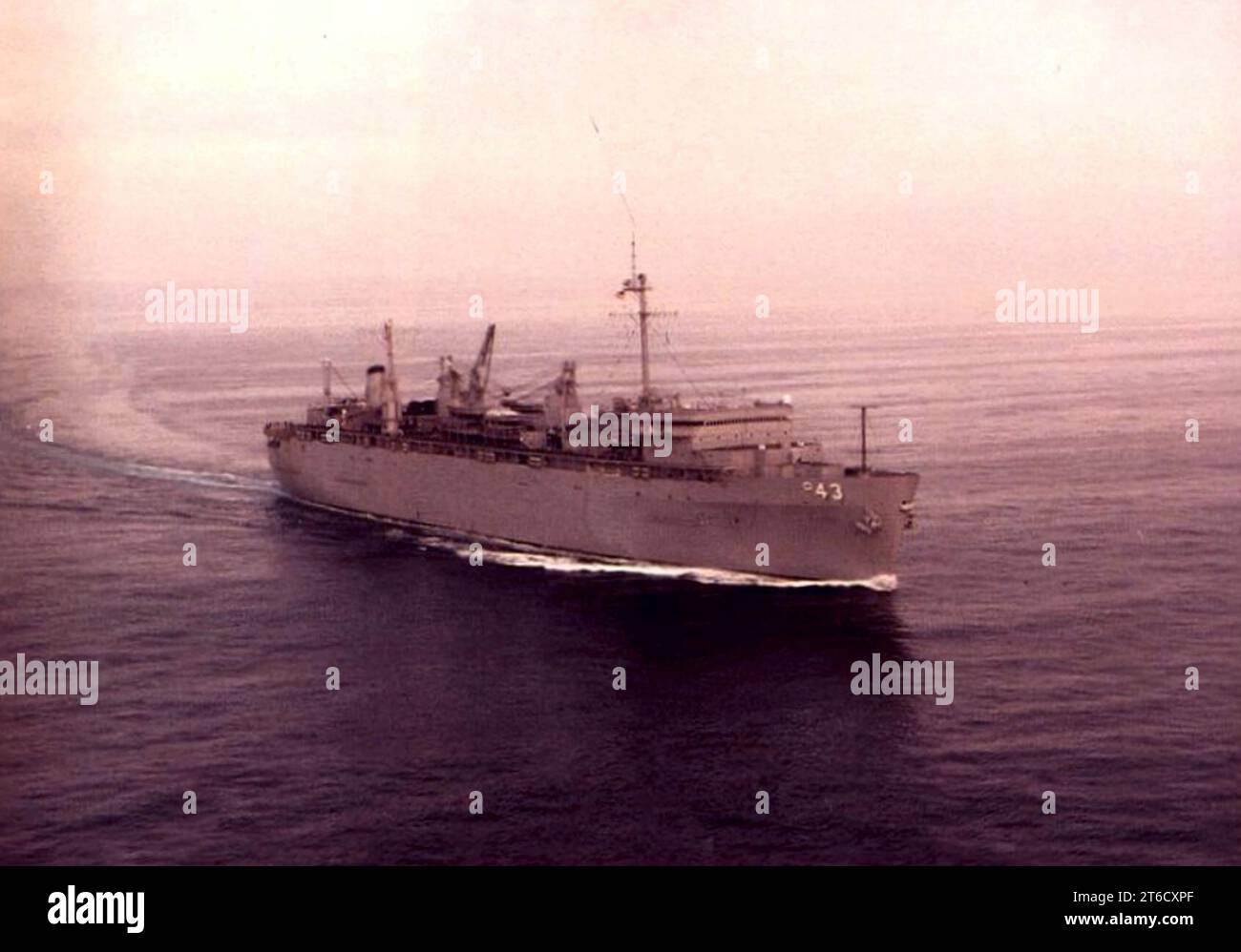 USS Cape Cod (AD-43) underway at sea, circa in 1989 Stock Photo - Alamy