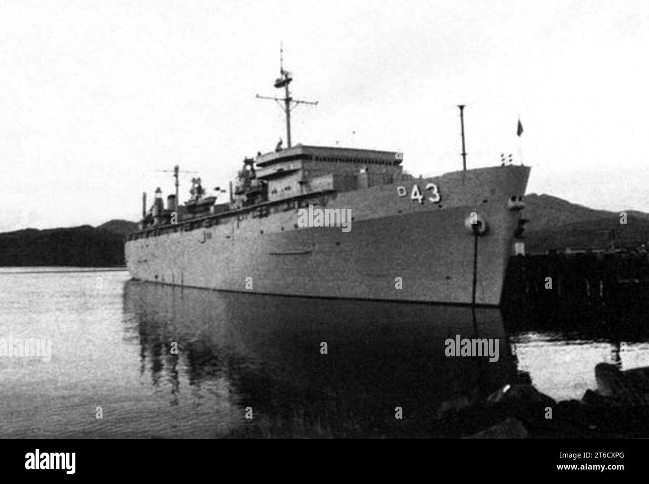 USS Cape Cod (AD-43) at Adak, Alaska (USA), circa in September 1989 ...