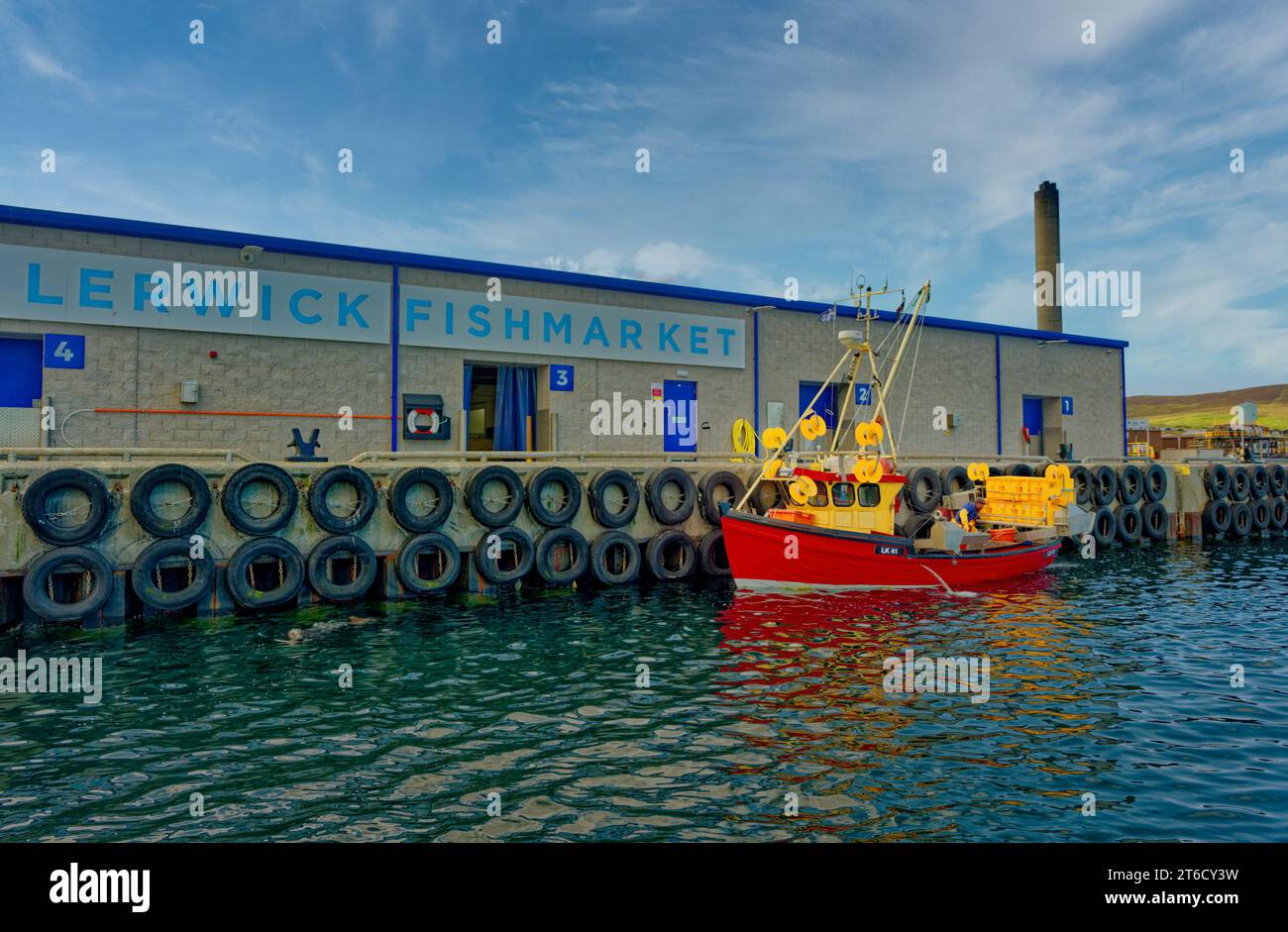 Lerwick Fish Market Stock Photo - Alamy