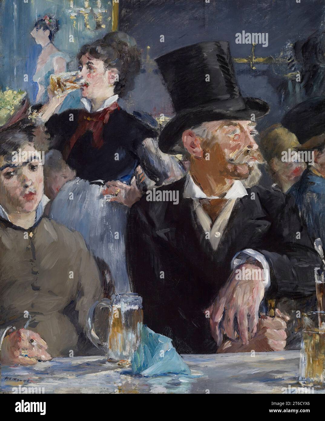 The Café-Concert, c1879. Here, Manet captures the kaleidoscopic ...