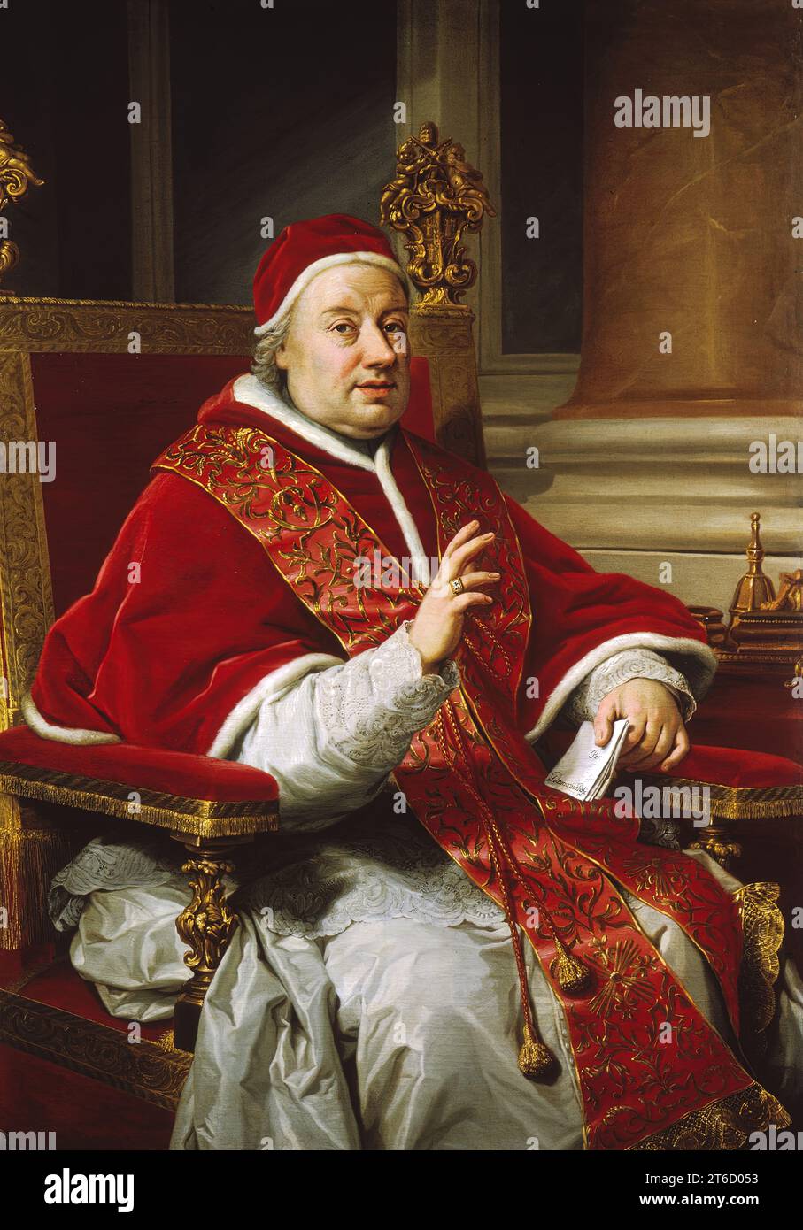 Portrait of Pope Clement XIII, 1759. Clement XIII was of the Venetian ...